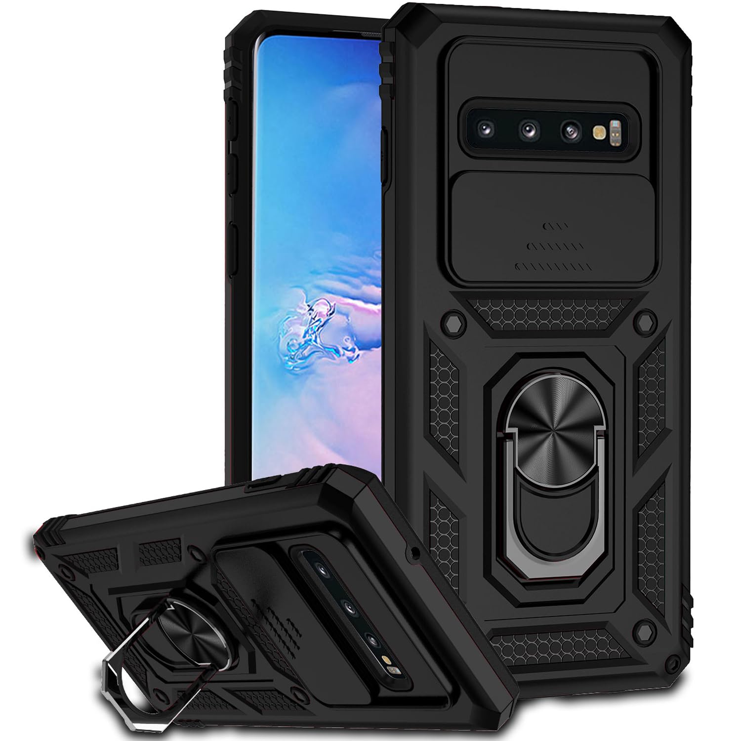 Amazon.com: KOBBRAN Military Grade Case for Galaxy S10 Plus Case S10+ Plus Case with Kickstand ...