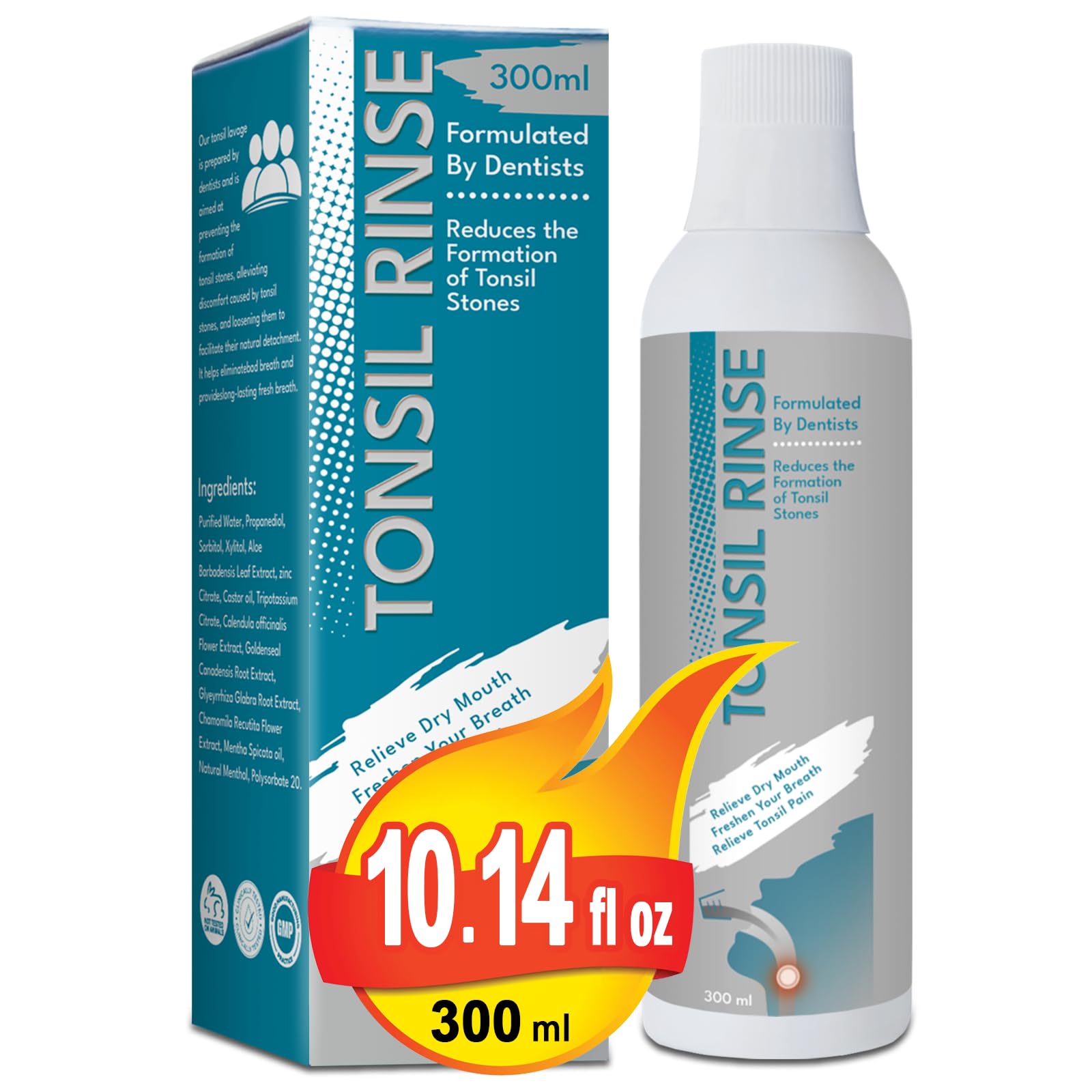 Amazon.com: Tonsil Rinse - Tonsil Stone Remover Mouthwash, Natural ...