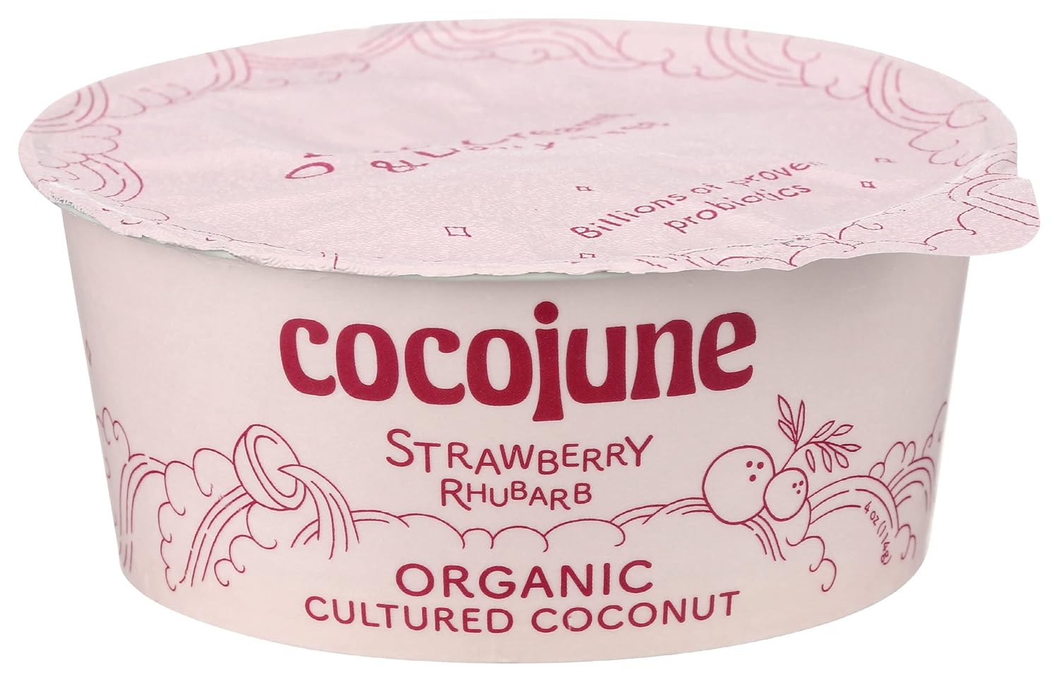 Amazon.com: Cocojune Organic Strawberry & Rhubarb, Pink, 4 Ounce (Pack ...