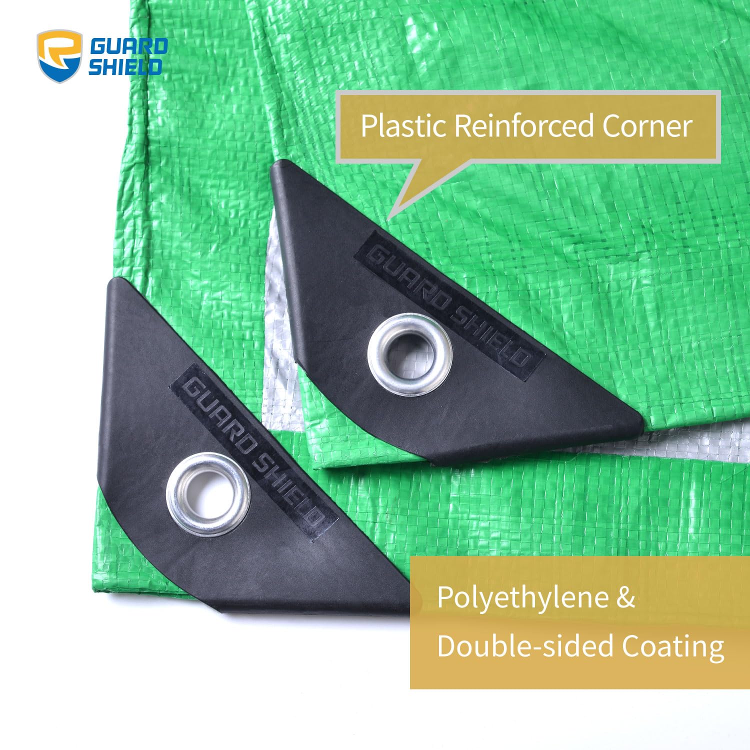 Snapklik.com : Green/Sliver Tarp 12x12 Feet Waterproof Tarps ...