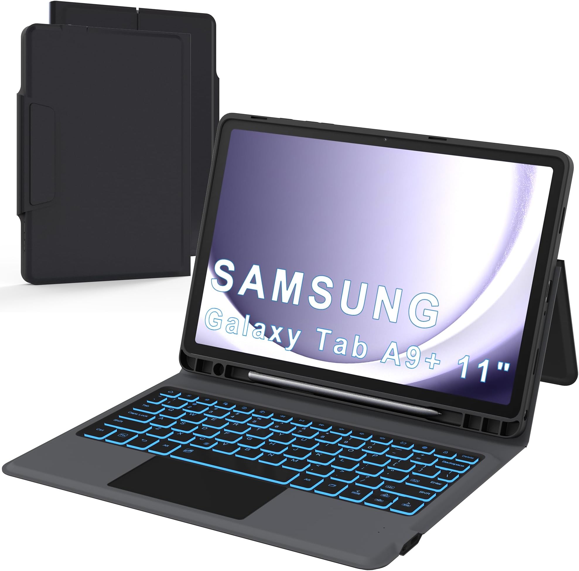Amazon.com: Folio Touch Keyboard Case for Samsung Galaxy Tab A9+ 11 ...