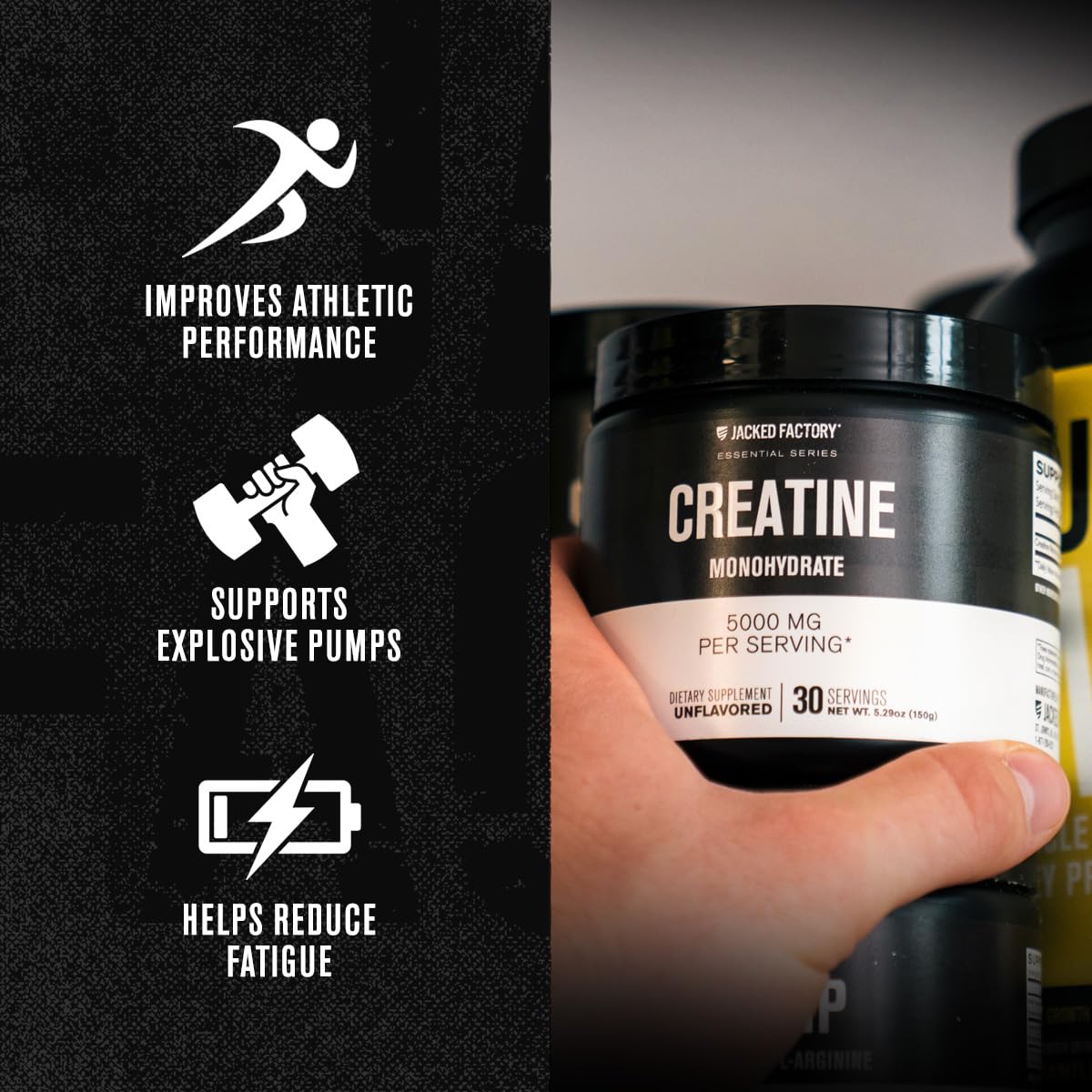 Snapklik.com : Jacked Factory Creatine Monohydrate Powder 150g ...