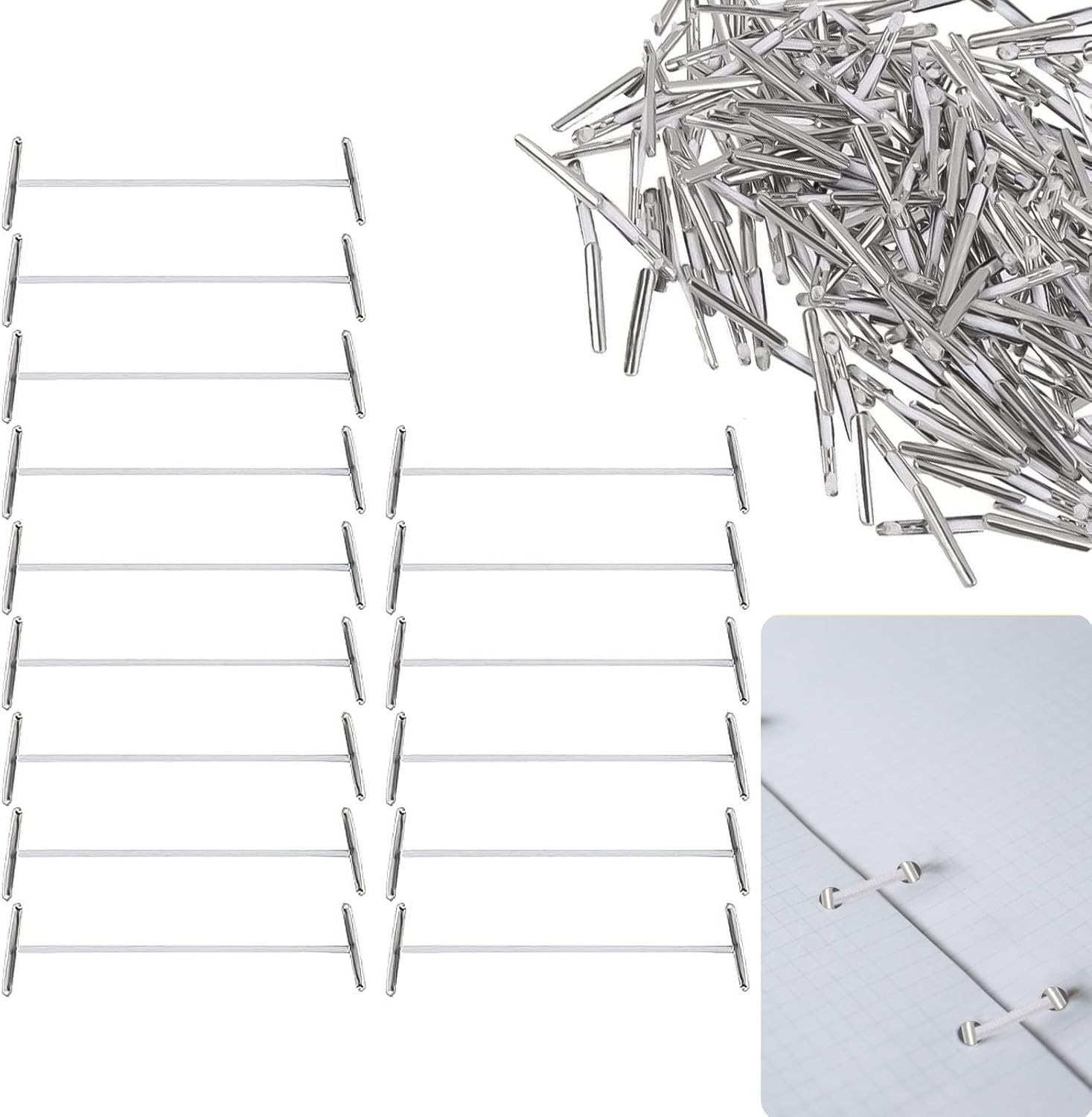 YAZANY 100Pcs Metal Treasury Tags, Elastic Treasury Tags Metal-Ended ...