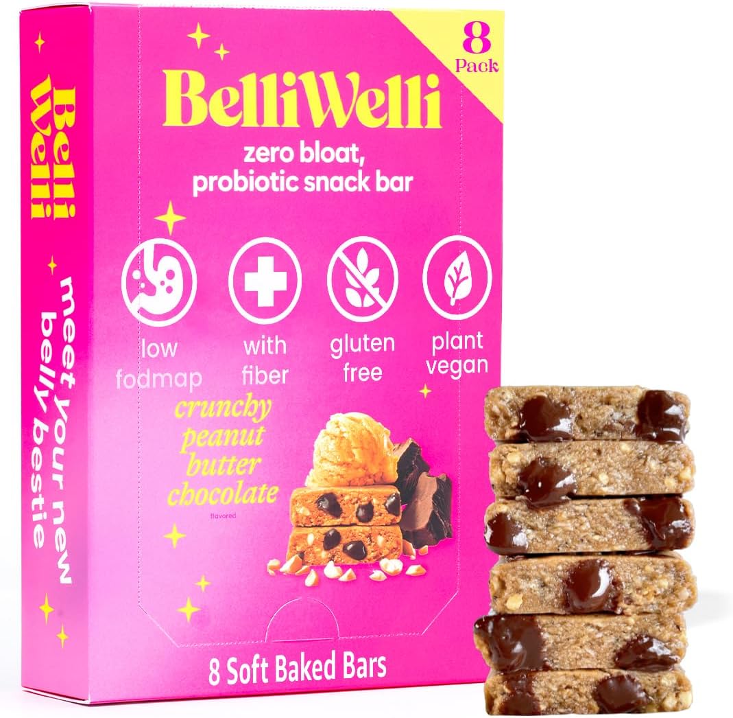 Amazon.com: Belliwelli Soft Baked Probiotic Snack Bars | Gluten-Free ...