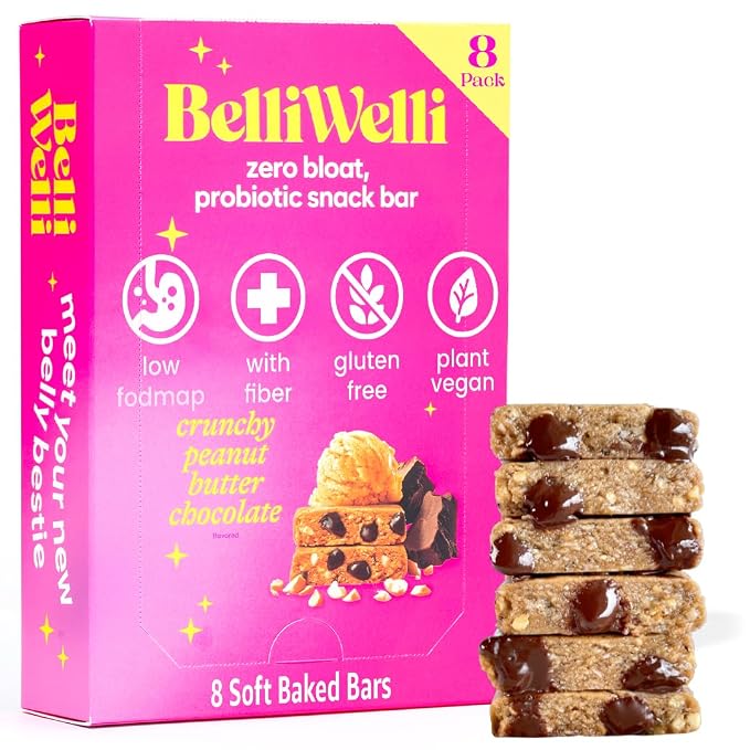 Amazon.com: Belliwelli Soft Baked Probiotic Snack Bars | Gluten-Free ...