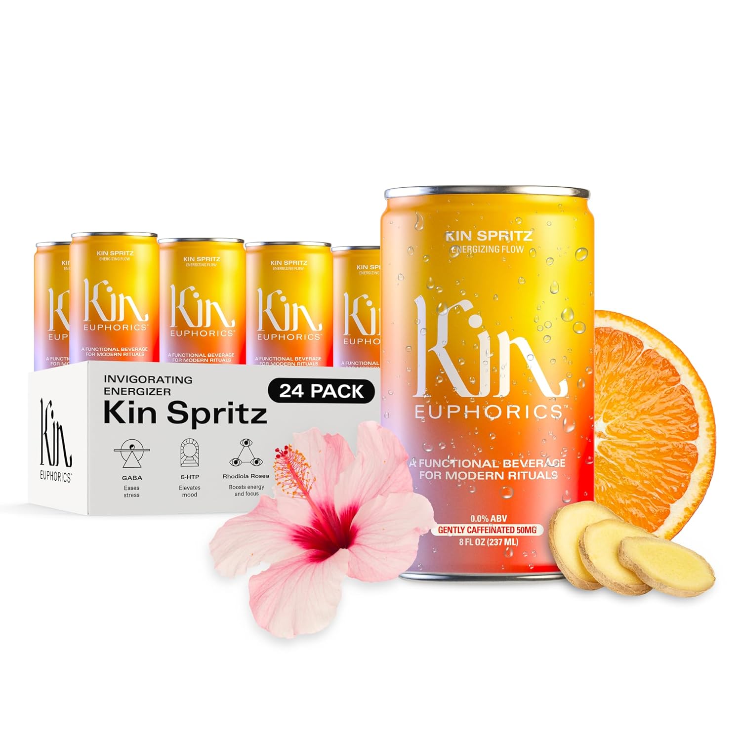 Amazon.com : Kin Spritz by Kin Euphorics, Non Alcoholic Spirits, Ready ...
