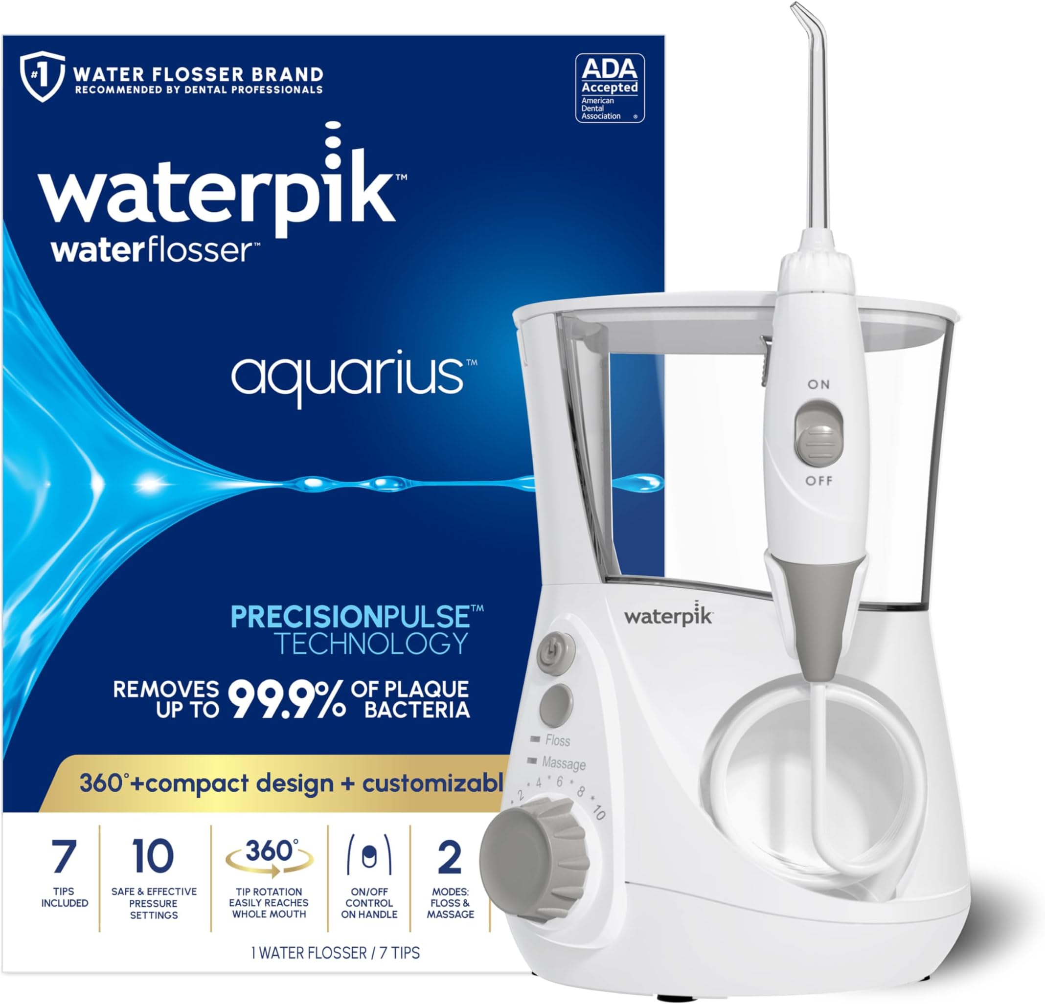 Amazon.com: AquaSonic Home Dental Center Rechargeable Power Toothbrush ...