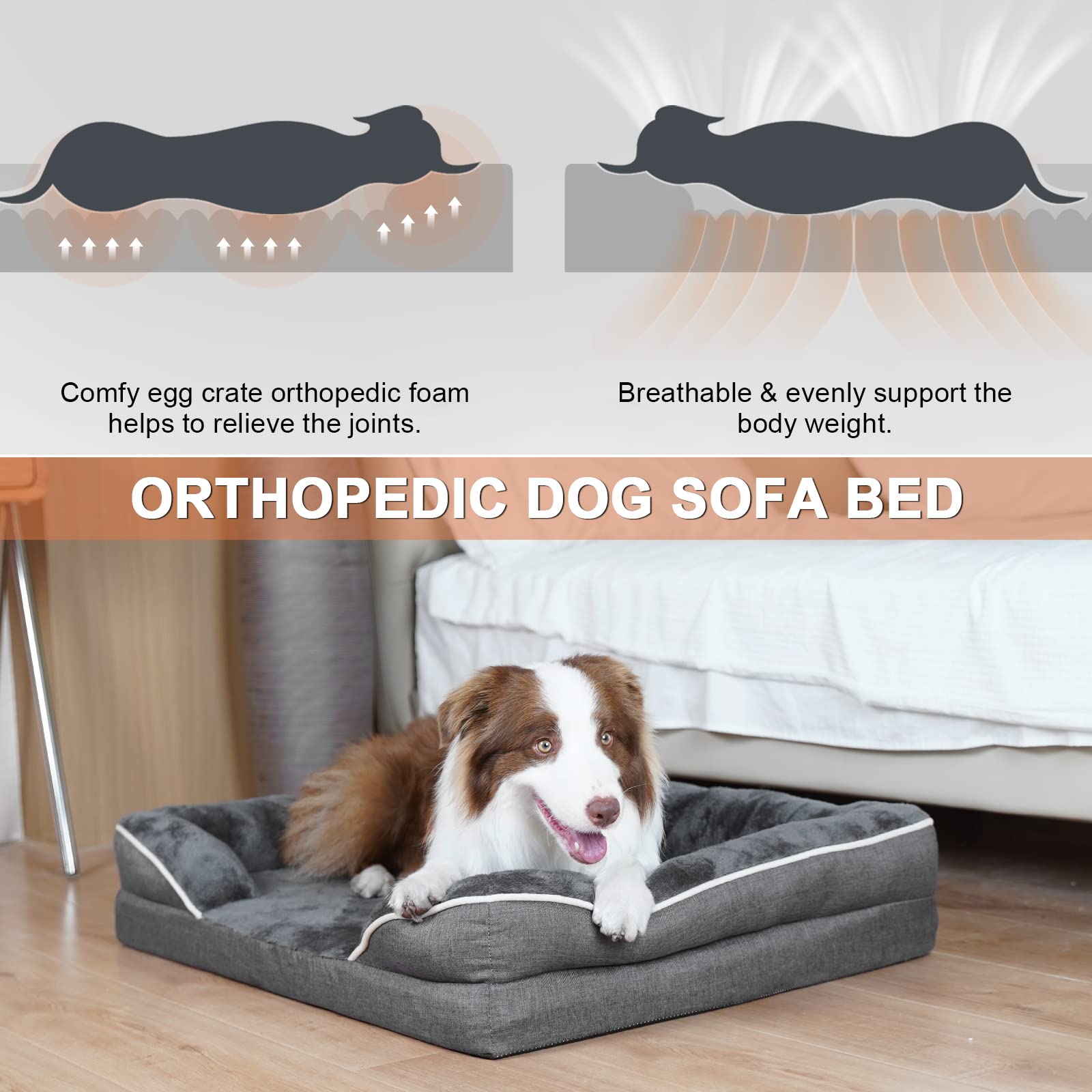 DogBaby Dog Beds for Small Dogs, Washable Small Dog Bed, Dog Couch Bed ...