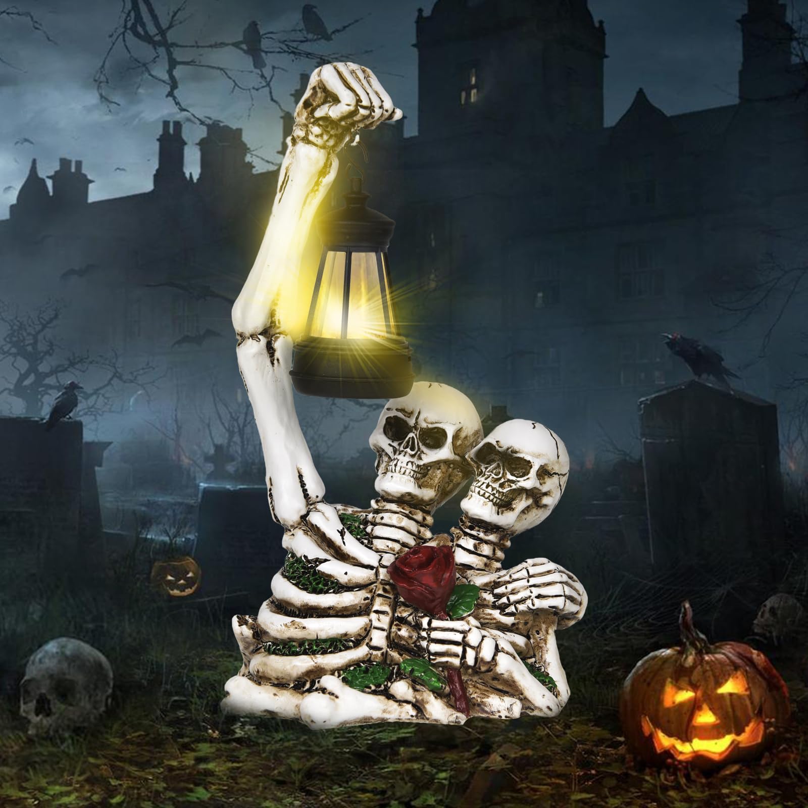 Solar Ghost Stakes PATIOPIA Solar Garden Lights,Halloween Lights ...