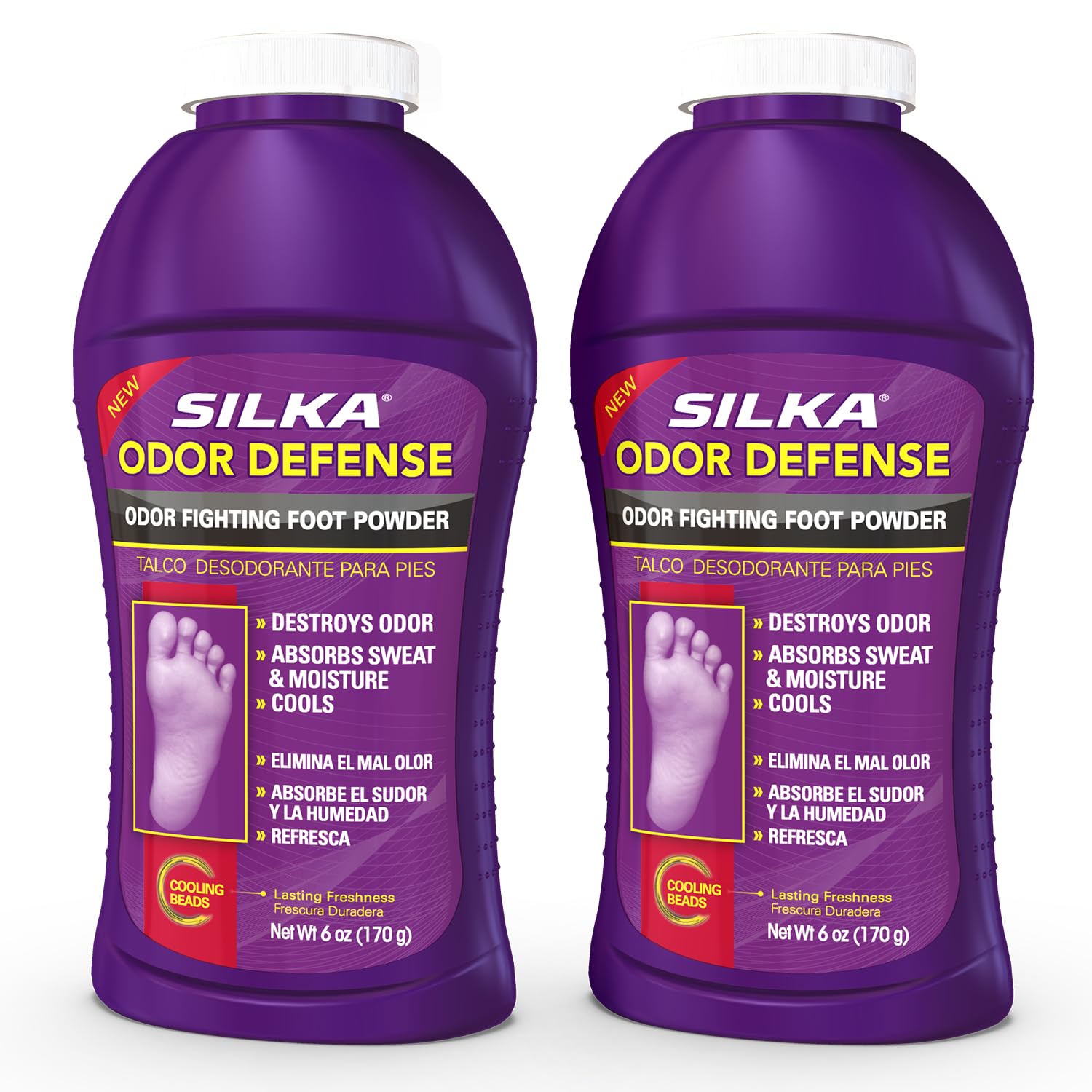 Amazon.com: Silka Foot Powder & Shoe Deodorizer: Odor-Fighting with ...