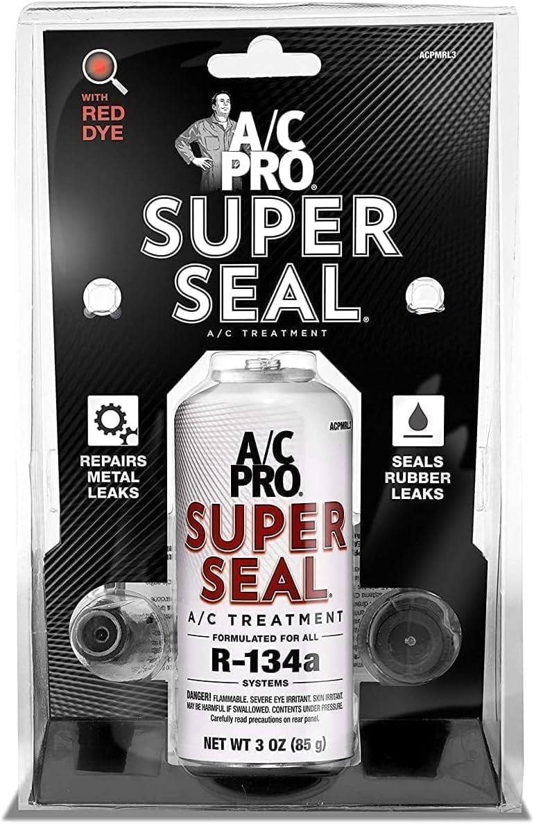 InterDynamics A/C Pro Super Seal AC Stop Leak Kit with Dispensing Hose ...
