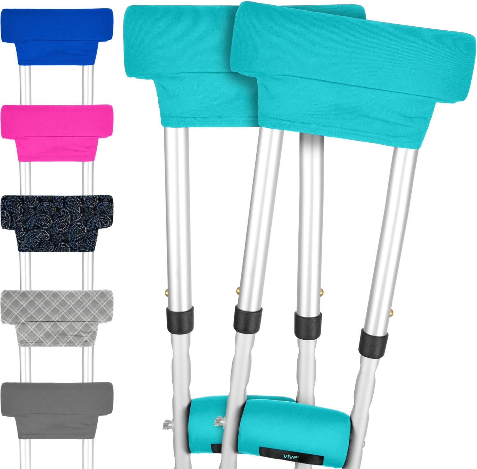 Amazon.com: NOVA Medical Products Sheepskin Fleece Crutch Pads ...