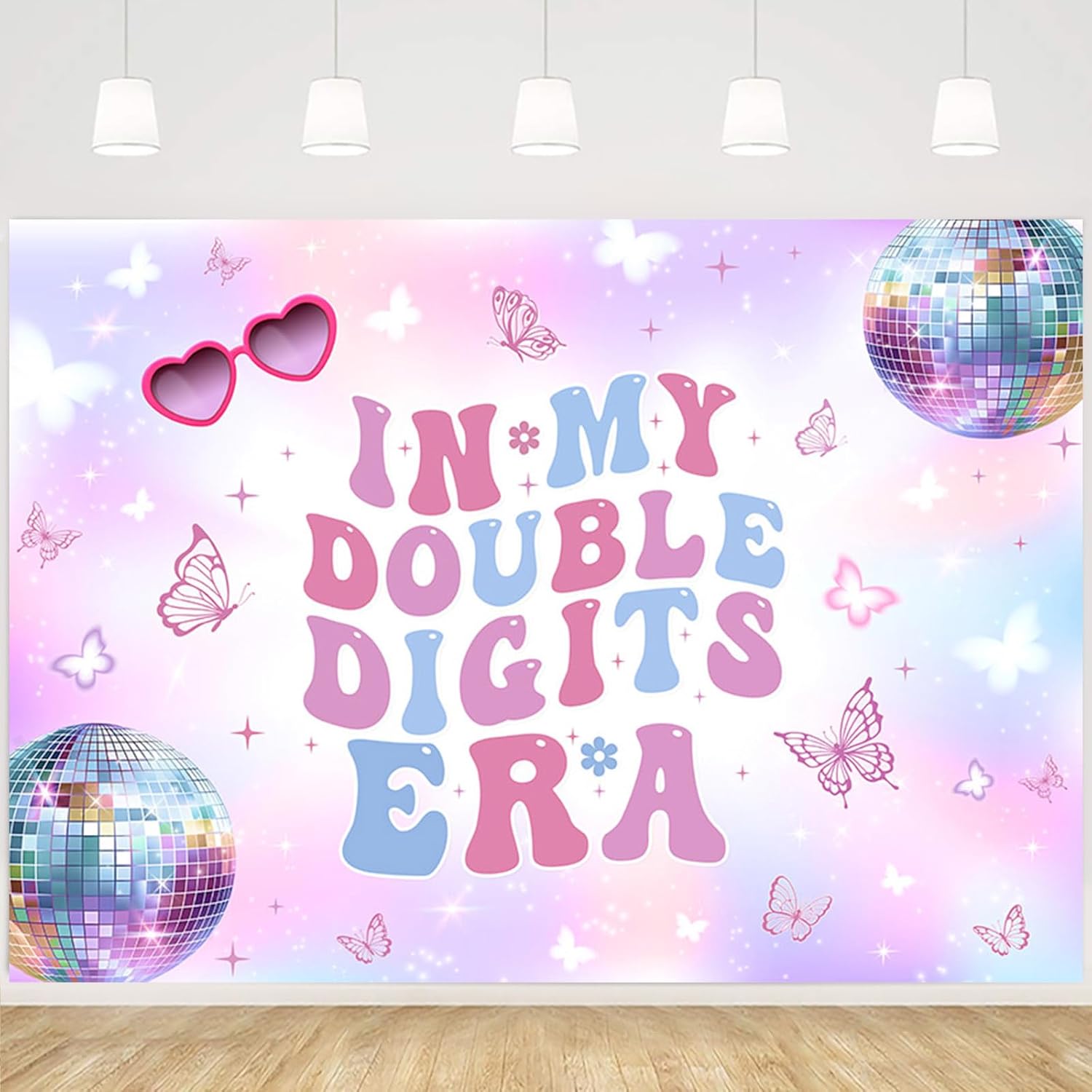 Amazon.com : MEHOFOND 10th Birthday Decorations for Girl, in My Double ...