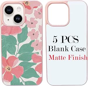 Amazon.com: JUSTRY 5PCS Sublimation Blank Phone Case Bulk Covers Compatible with iPhone 14 Plus ...