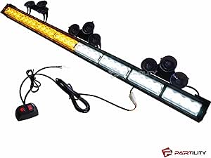 Jizboc Partility 35.5" 32 LED Emergency Traffic Advisor Flash Hazard ...