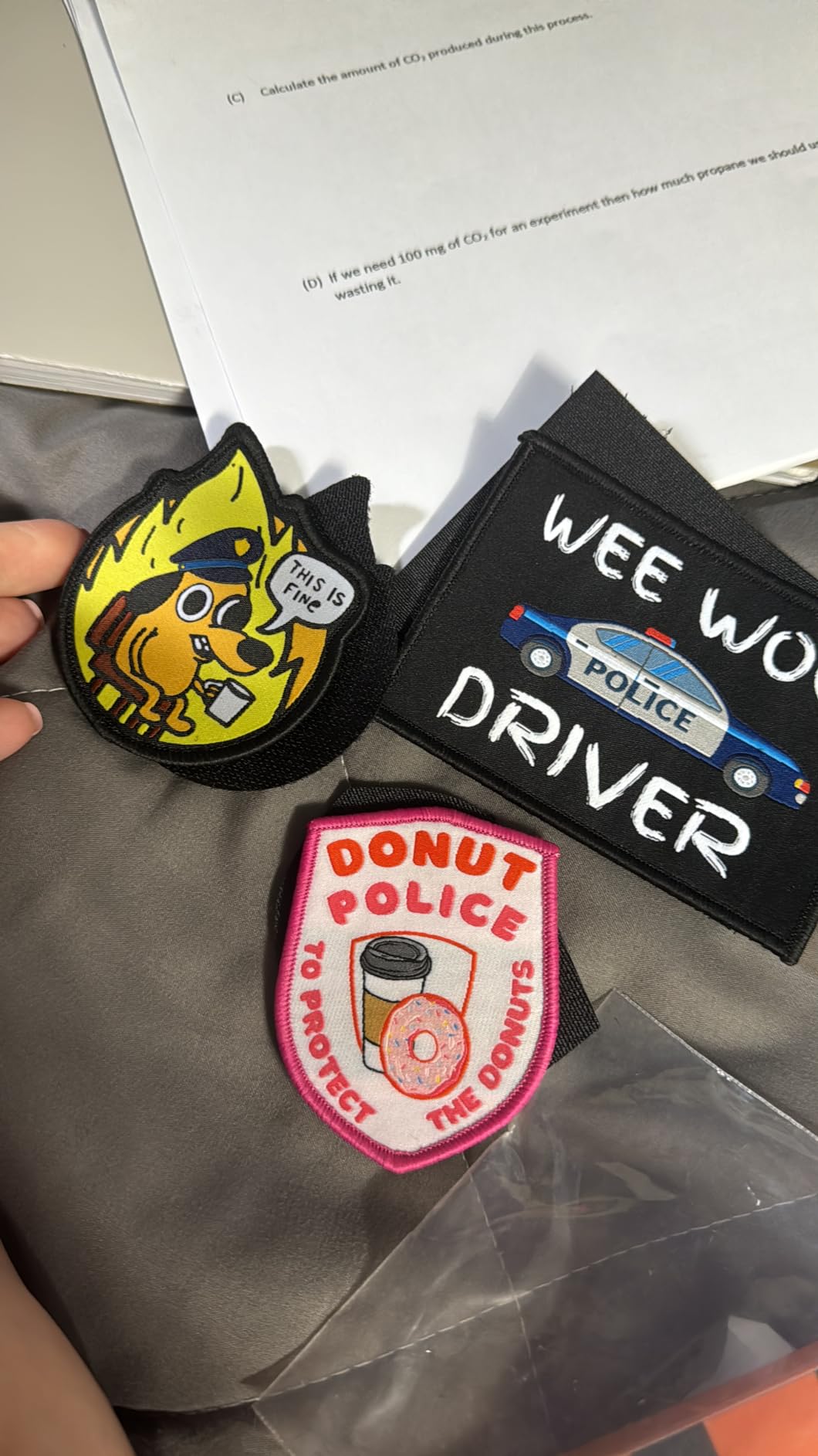 Amazon.com: YJ PREMIUMS 3PC Police Patches | Hook & Loop Funny Humor ...