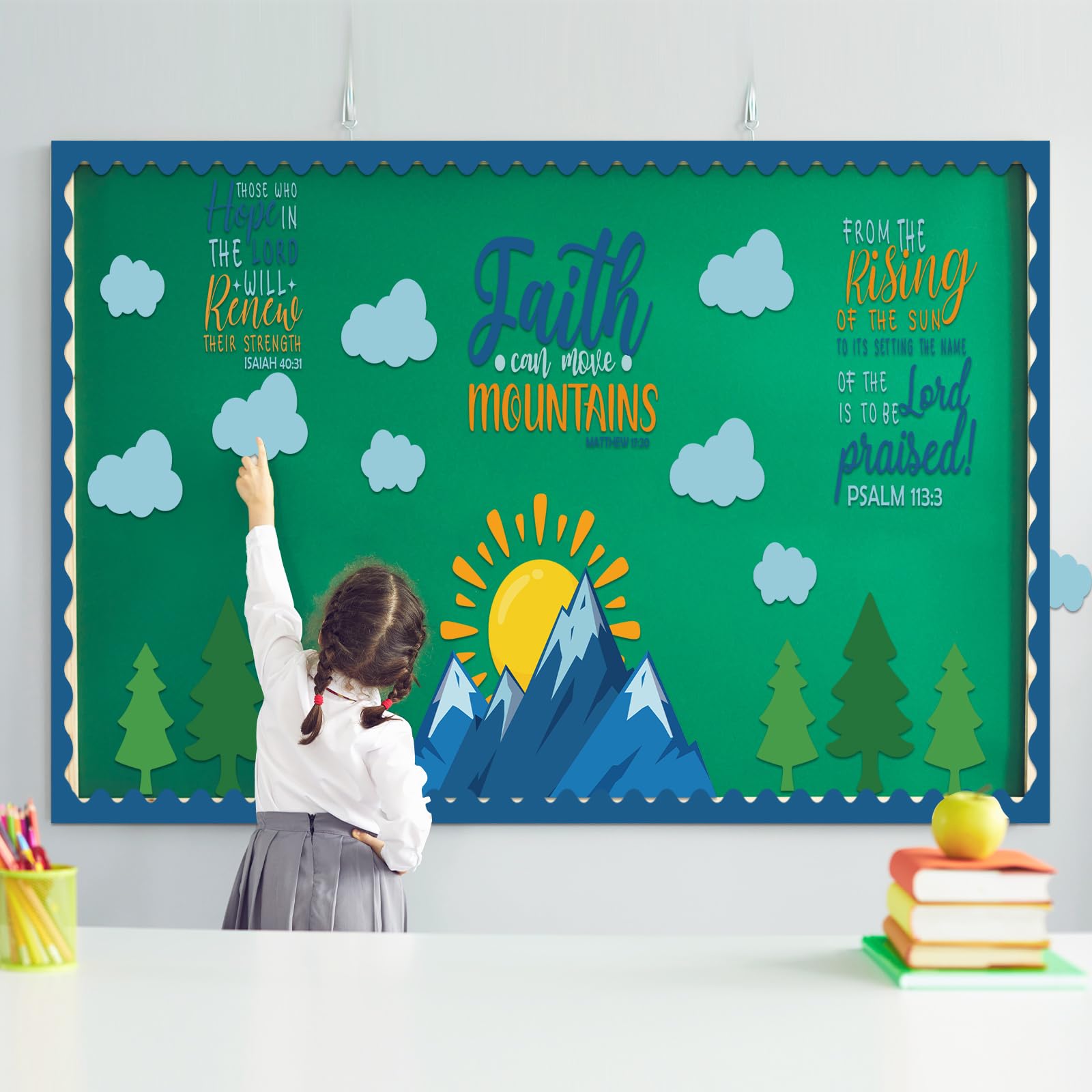 Snapklik.com : Faith Can Move Mountains Bulletin Board Decoration ...