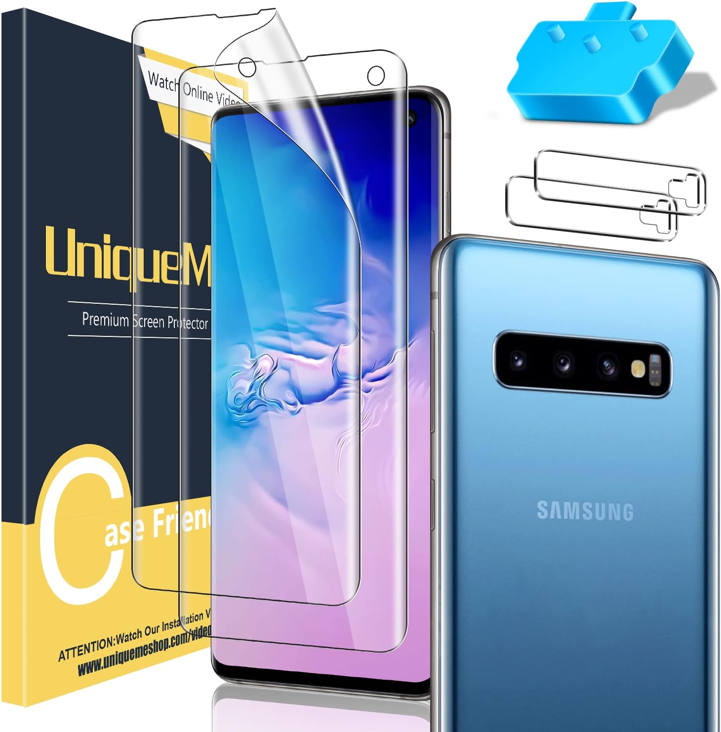 Amazon.com: magglass Samsung Galaxy S10 Tempered Glass Screen Protector ...
