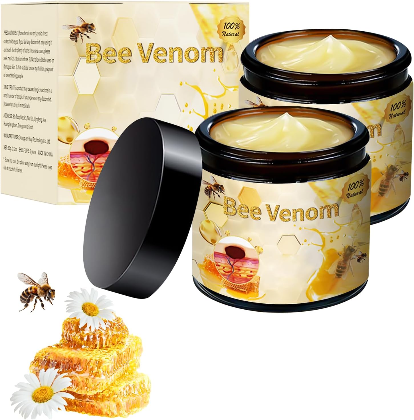 Amazon.com : Bee Venom Cream, New Bee Venom Skin Treatment Cream ...