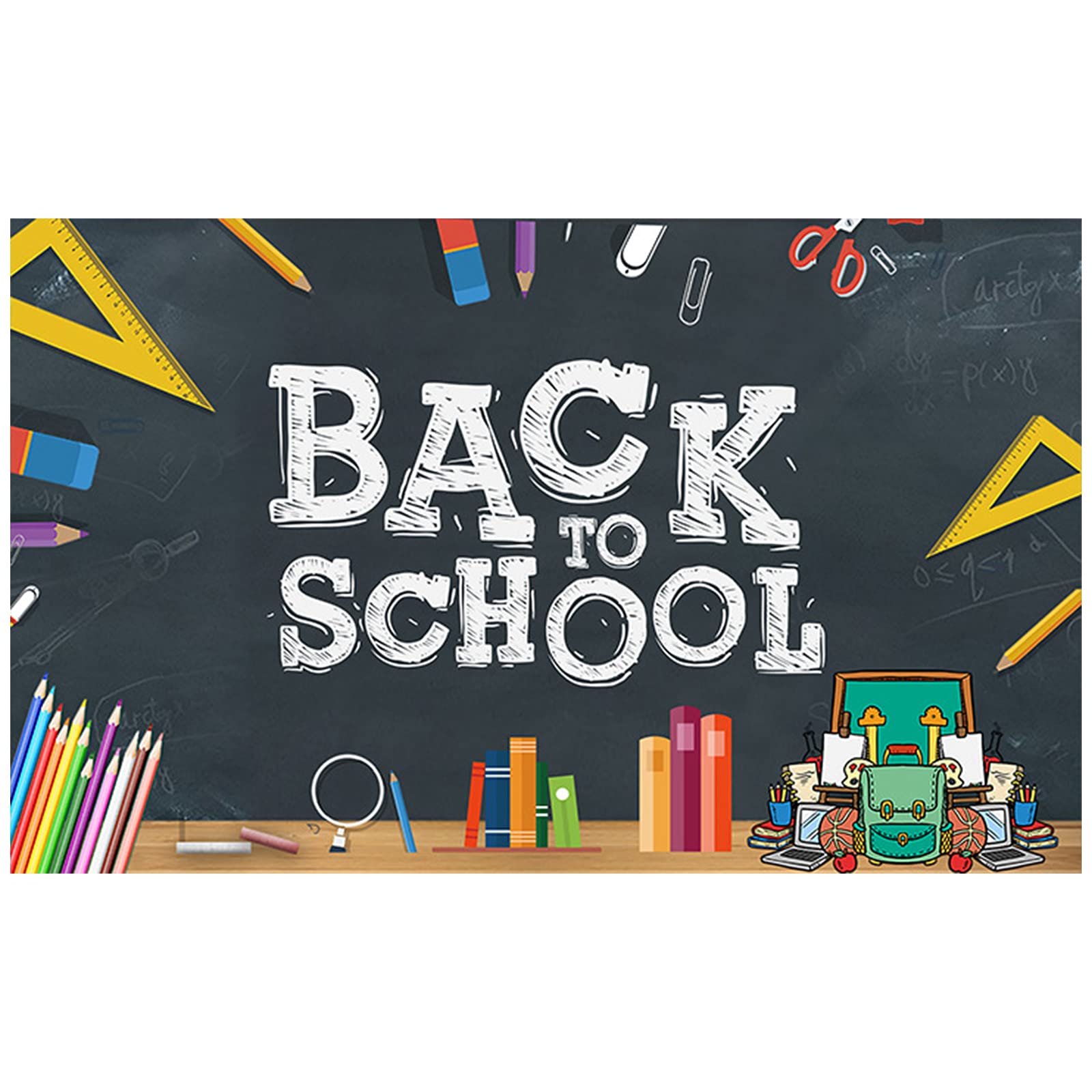 Buy Halovin Welcome Back to School Banner, 70" X 43" Oversized Fabric ...