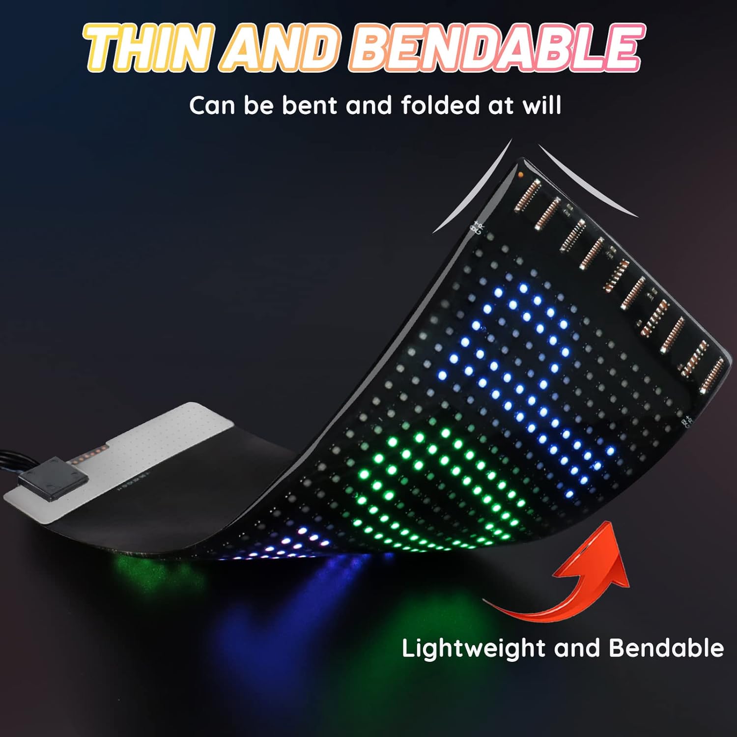 KJOY Mini LED Car Signs, 6.7»x2.76» Flexible USB 5V LED digital sign ...