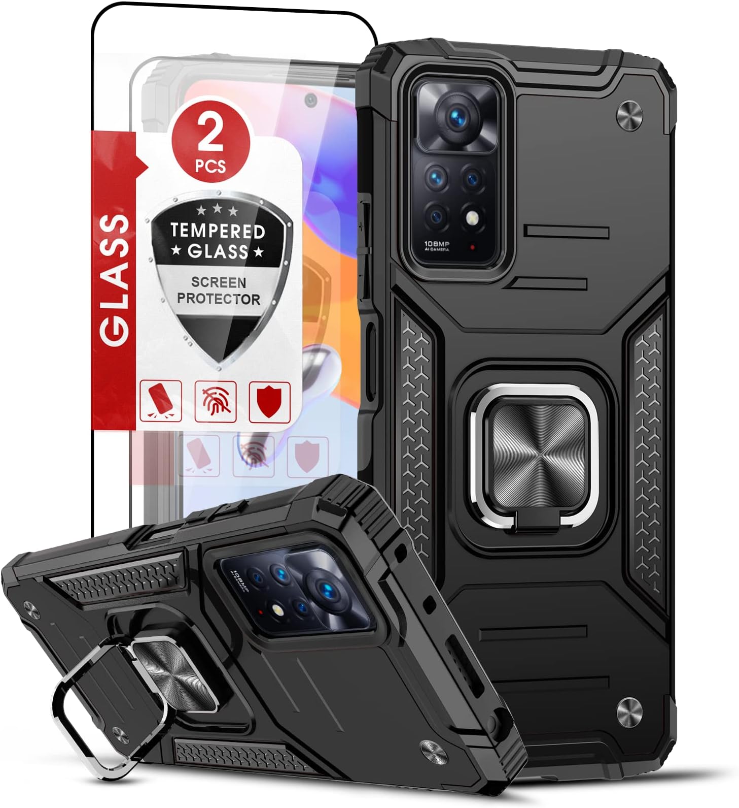 DETUOSI Mica Funda para Xiaomi Redmi Note 11 Pro 4G y 5G y Redmi Note ...