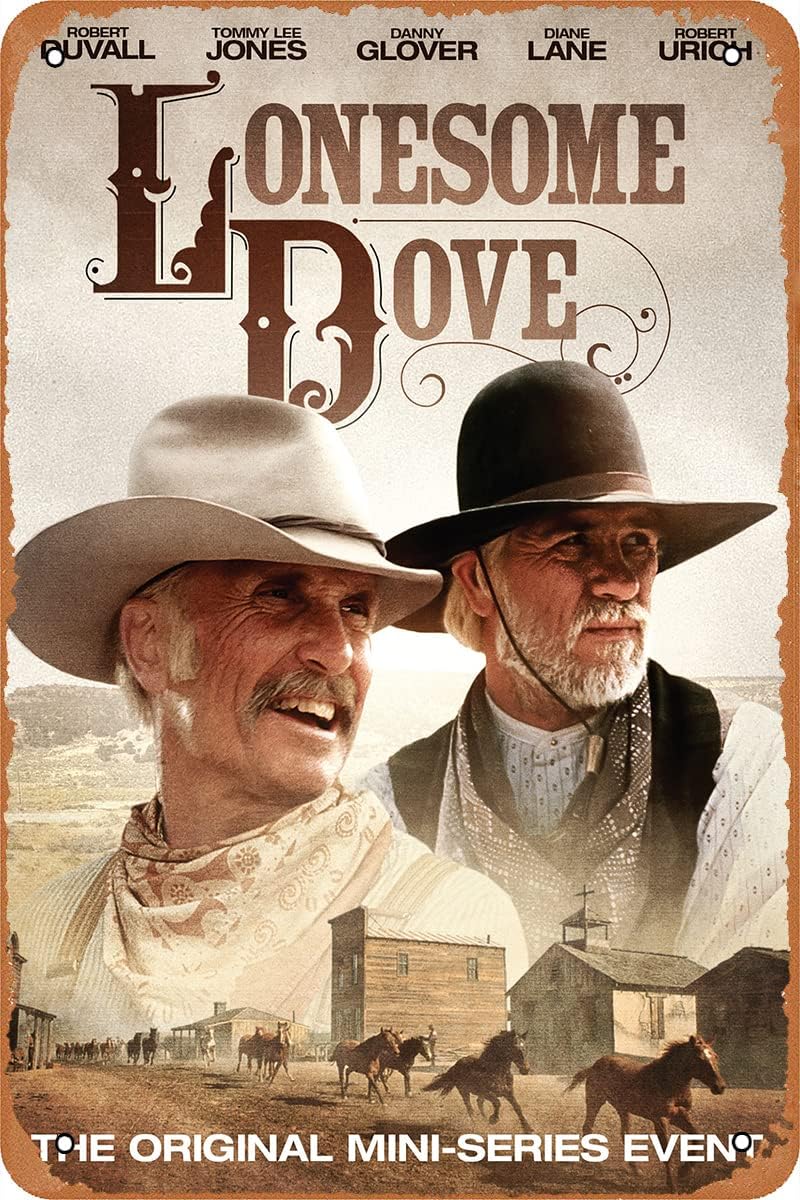 Amazon.com: QIUJUPP Lonesome Dove Movie Poster Retro Metal Sign Vintage ...