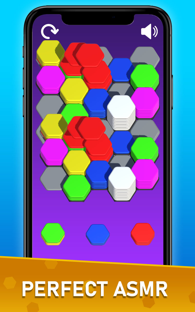 Sort Hexa Blocks: Merge Hexa Puzzle Color Matching Game:Amazon.com ...