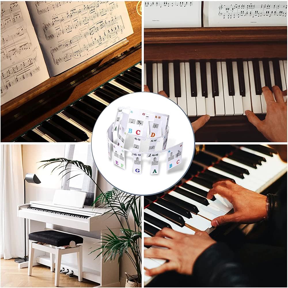Calcomanías para teclas de piano para principiantes y niños 6188 teclas ...