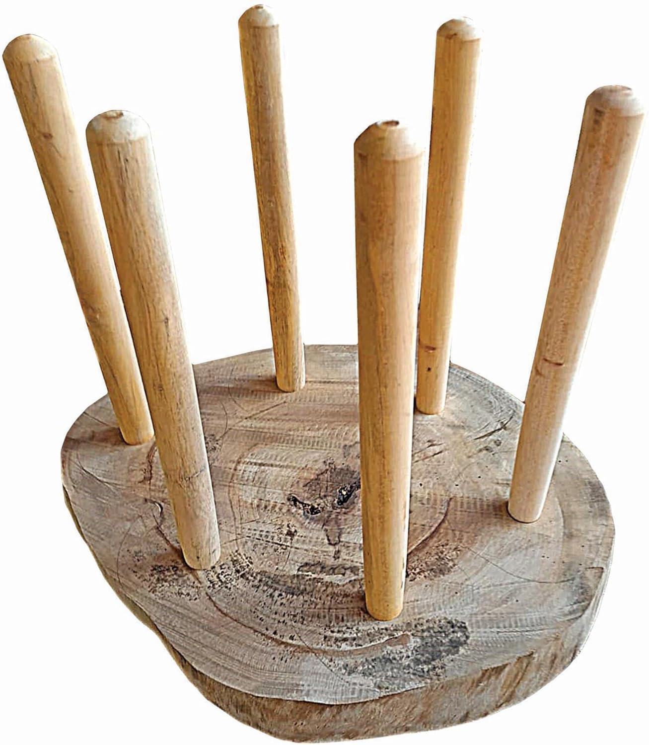 Amazon.com: Didgeridoo Stand display Wood 18" diameter Heavy Strong ...