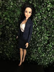 Amazon.com: Barbie Political Candidate Doll, Tall Black-Haired Doll ...