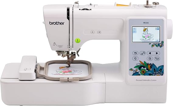 Amazon.com: Brother, PE535 Embroidery Machine with Built-in Designs ...