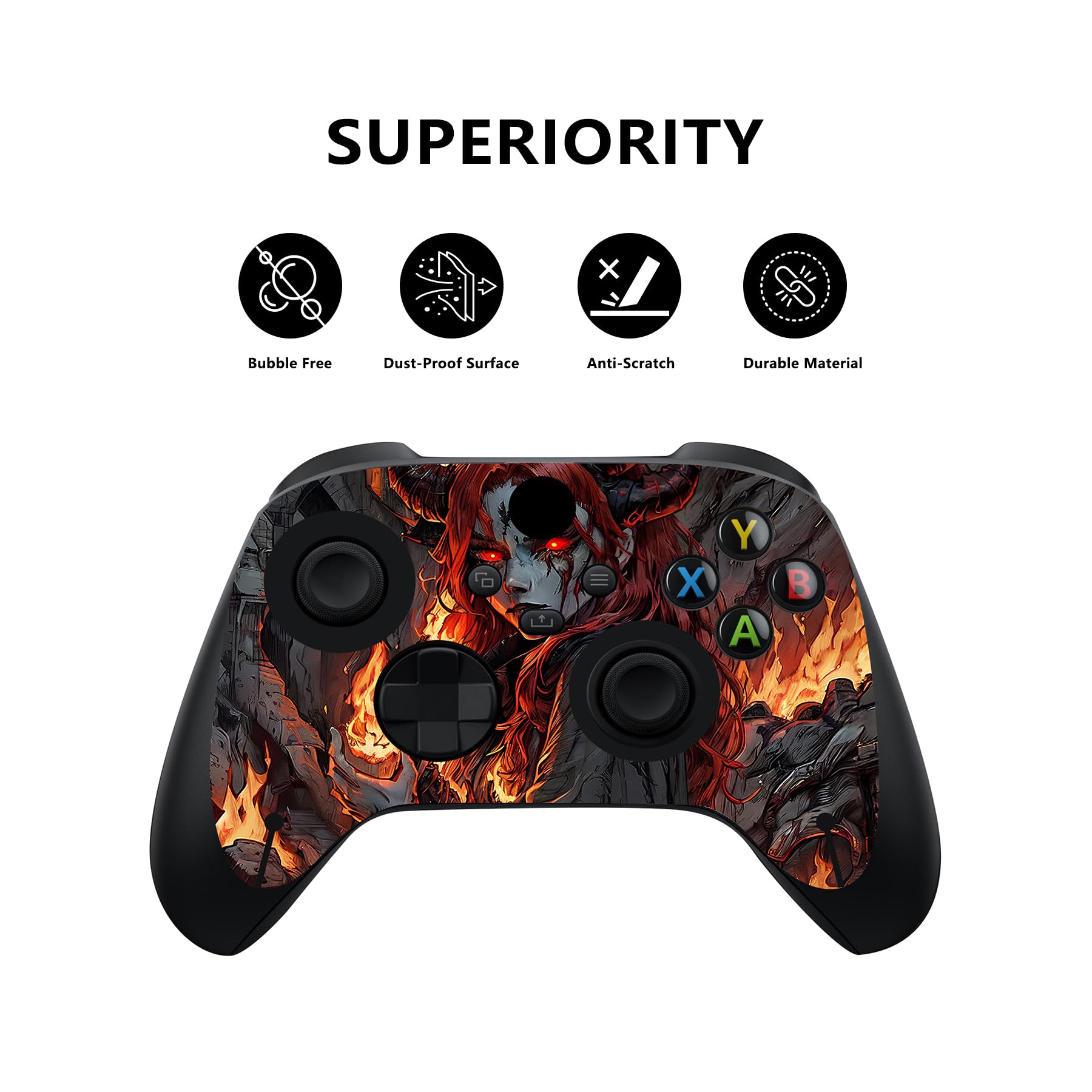 Snapklik.com : PlayVital Flame Envoy Custom Vinyl Skins For Xbox Core ...