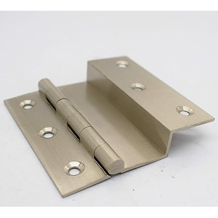 Steel Gold Brass W Hinges 3 INCH Pack of 12 PCS (Silver Matte Finish ...