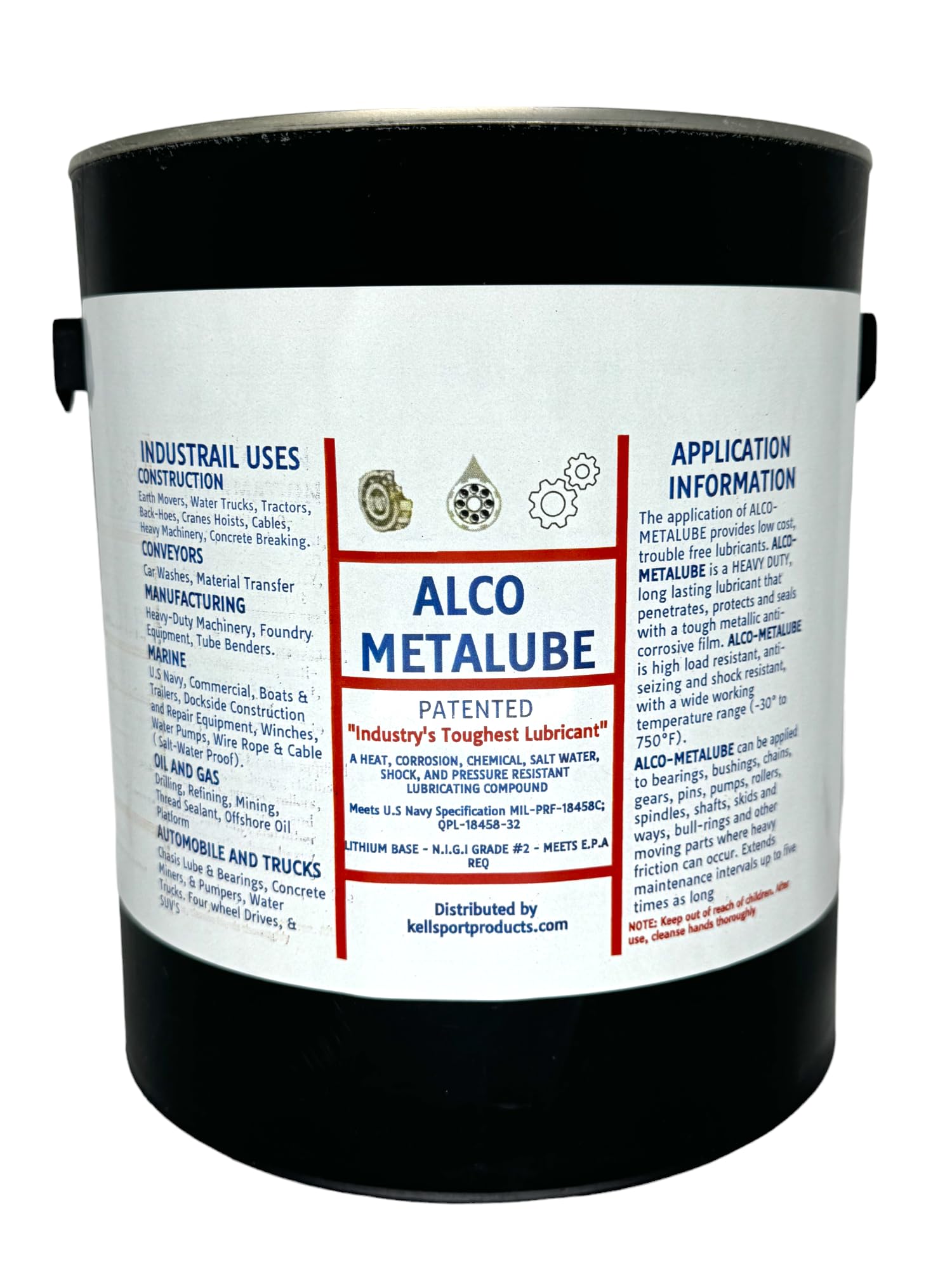 Amazon.com: Alco Metalube Heavy Duty Marine Grease (1) Gallon / 12 Lbs ...