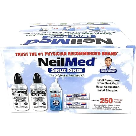 Amazon.com: NeilMed Sinus Rinse All Natural Relief Premixed Refill ...