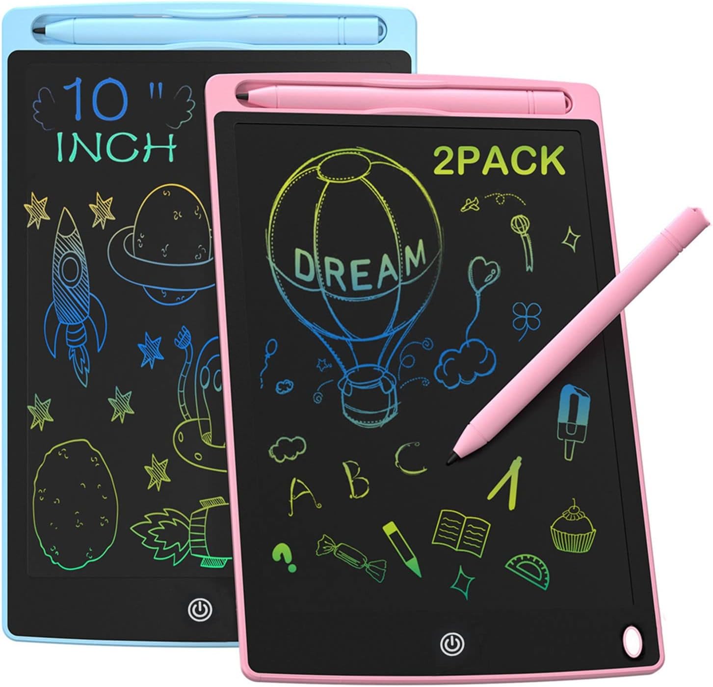 Amazon.com: 2 Pack LCD Writing Tablet for Kids 10 inch, Electronic ...