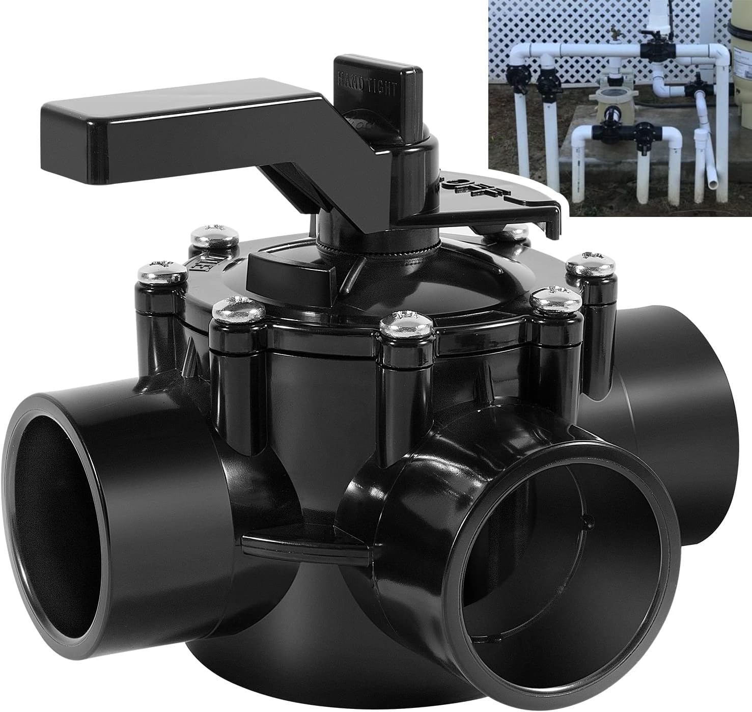 Amazon.com : Pentair 263037 3 Way Pentair Compool Valve : Patio, Lawn ...