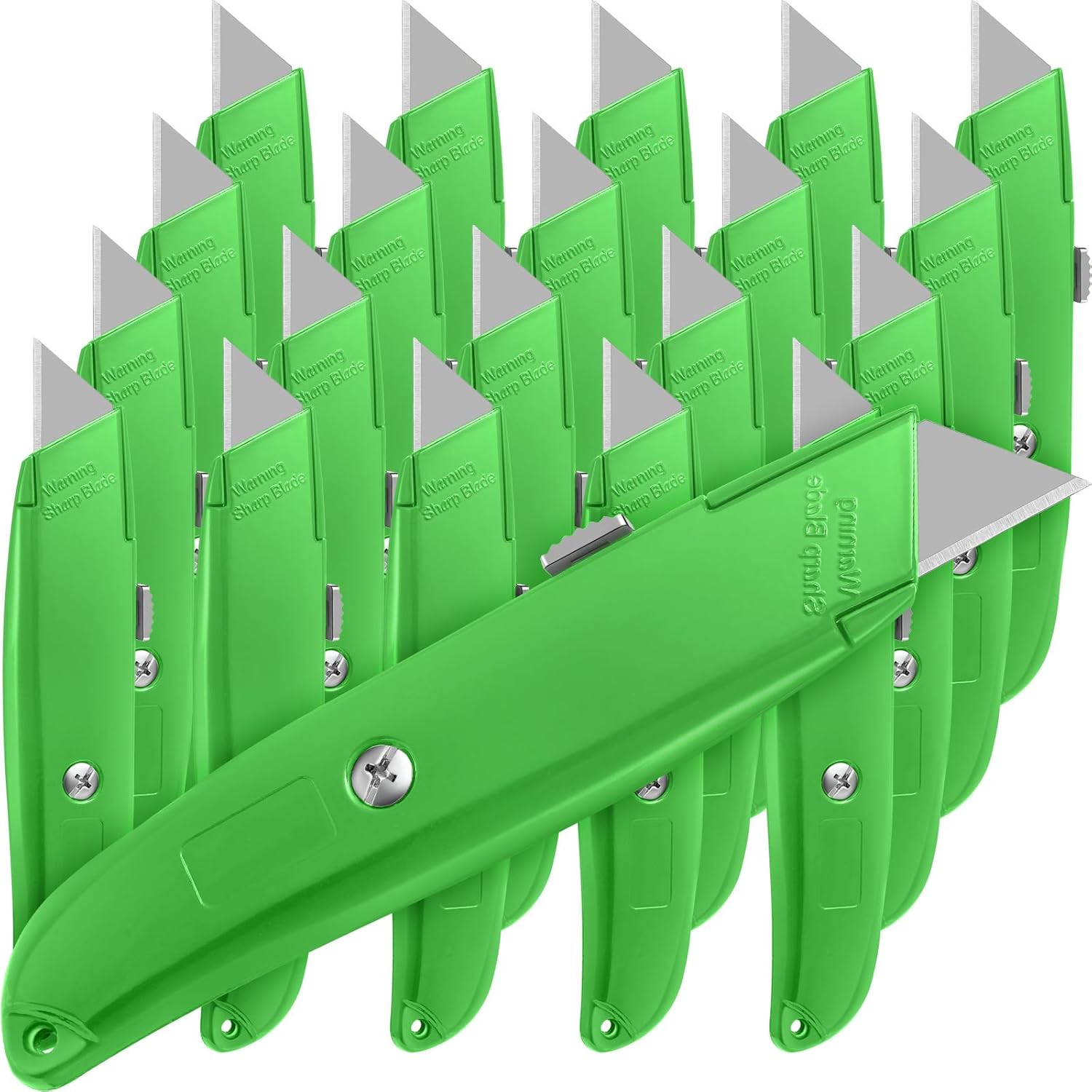 Reginary 20 Pcs Box Cutter Bulk Retractable Utility Knife Heavy Duty ...