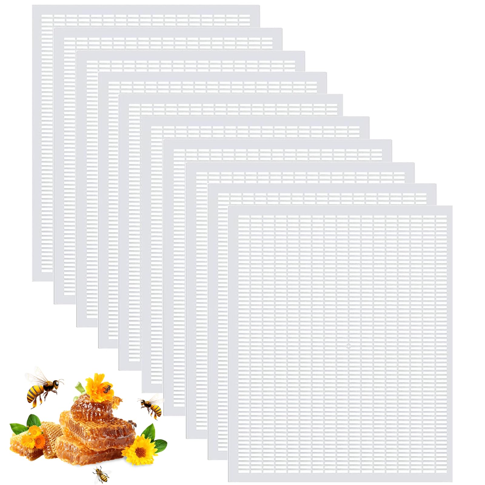Amazon.com : 10 Pcs 10 Frame Plastic Queen Excluder｜ Queen excluder for ...