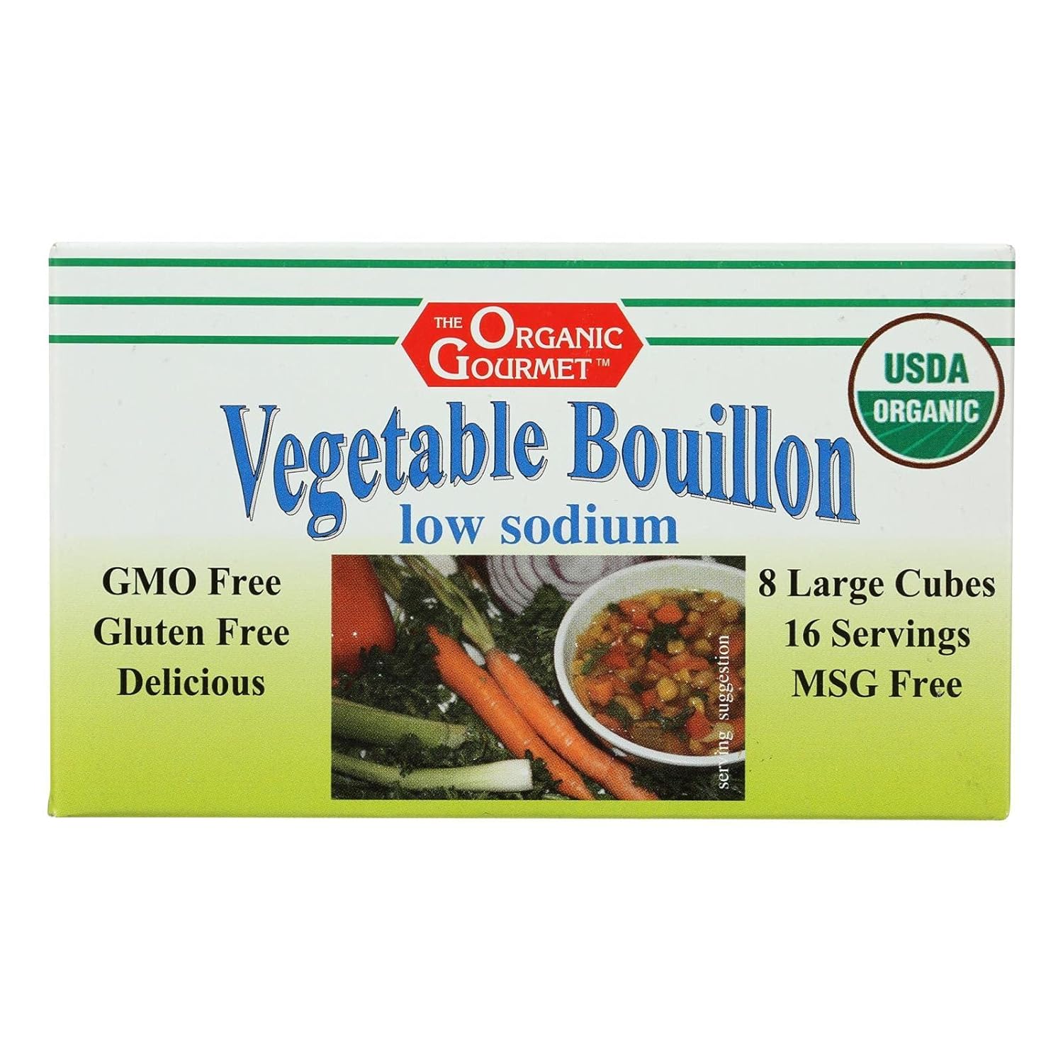 Amazon.com : Organic Gourmet Vegetable Bouillon Cubes - Low Sodium - 2. ...