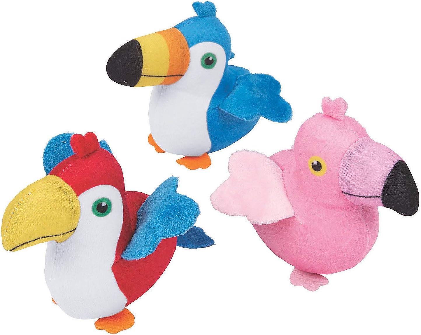Amazon.com: Fun Express Tropical Bird Plush - Toys - 12 Pieces : Toys ...