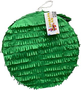 Amazon.com: APINATA4U Round Green Pinata, Solid Color Circle Party ...