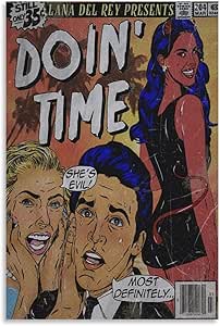 Amazon.com: Lana Del Rey Poster Doin' Time Comic Music Poster for Room ...