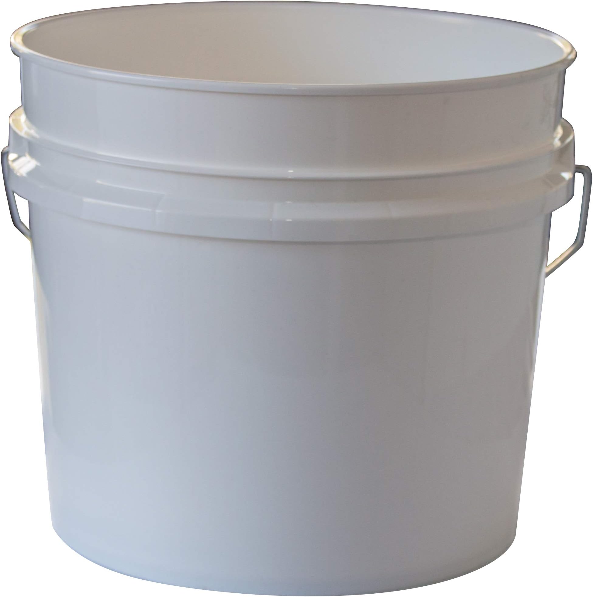 Amazon.com: Argee RG503/10 Plastic Bucket (10 Pack), 3.5 gallon, White ...