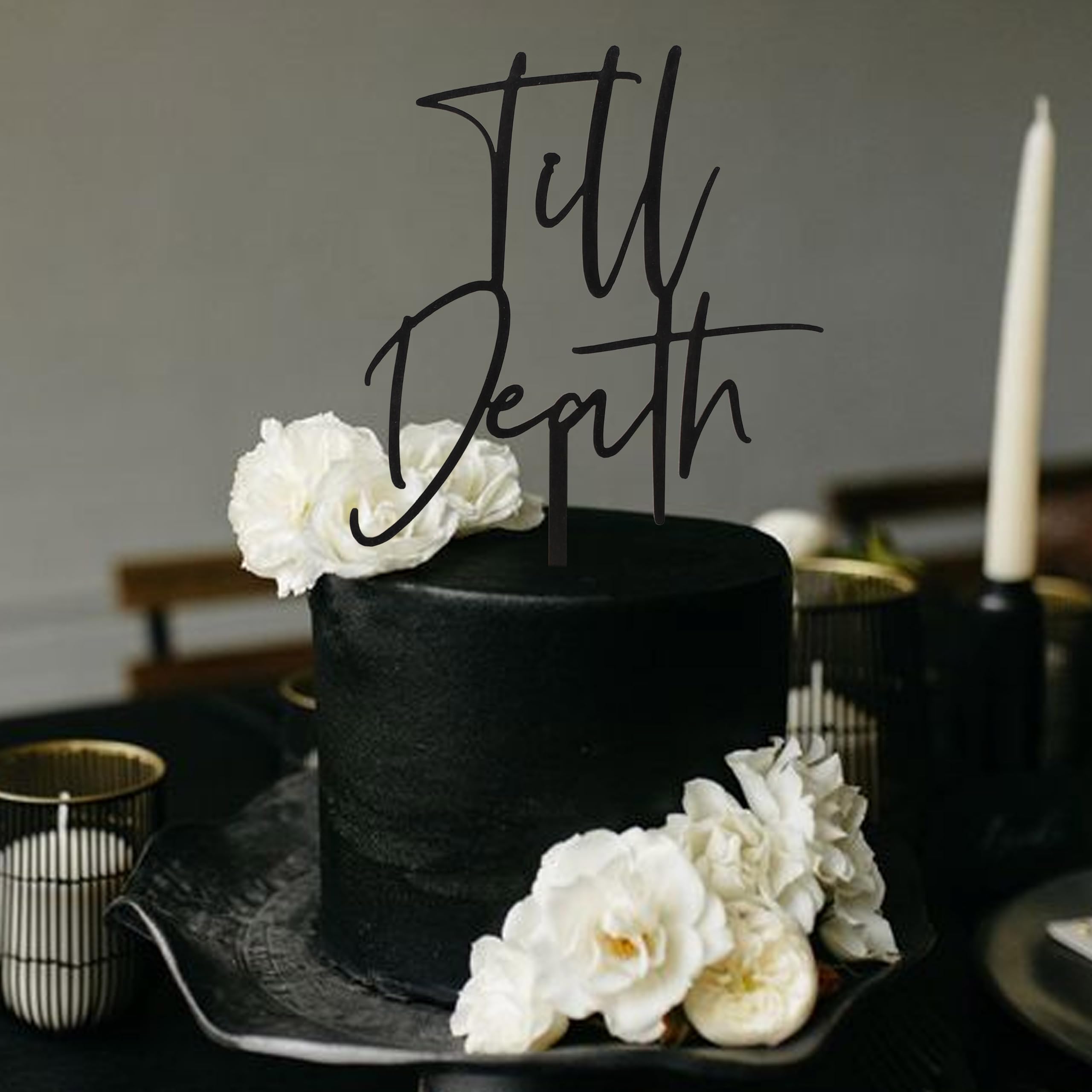 Gothic Wedding Cake Toppers Amazon.com: Bride Or Die Cake Topper, Till