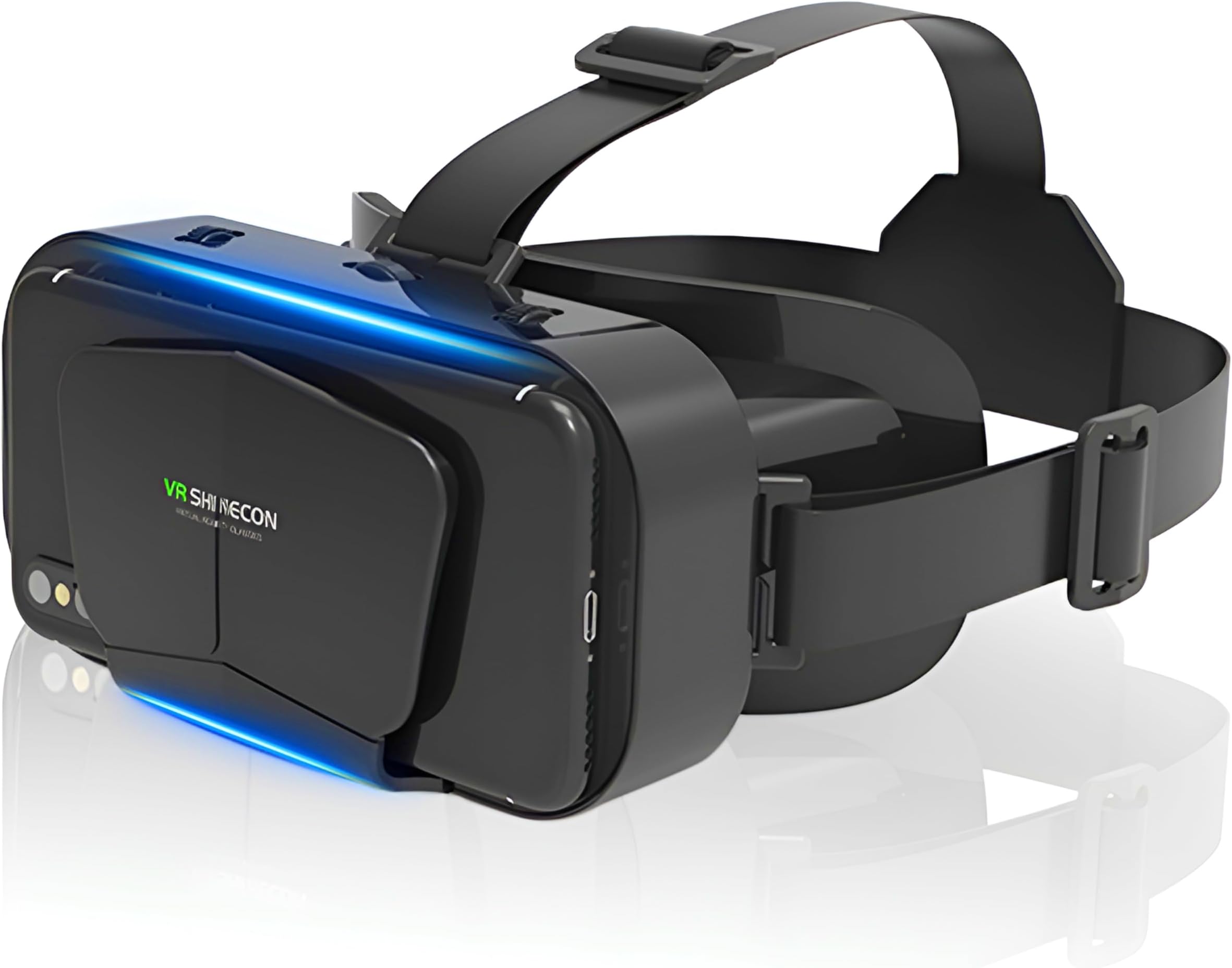 Amazon | Wtimesie vrゴーグル 【オープンパネル設計&プラグアンドプレイ】vrゴーグル スマホ用 vr 3Dパノラマ体験 ...