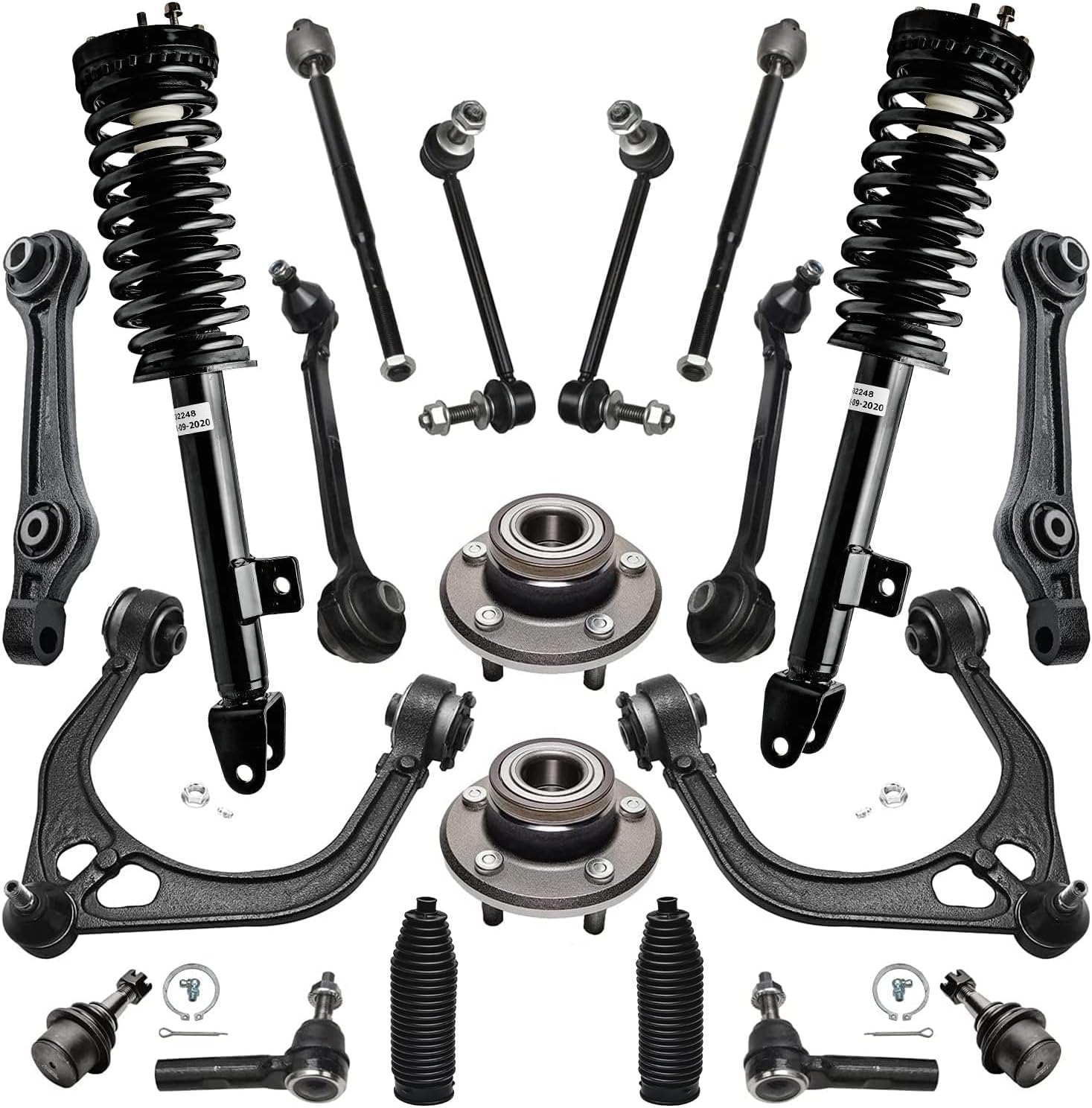 Amazon.com: HAWK BROTHER Suspension Kit Front Lower Control Arms w/Ball ...