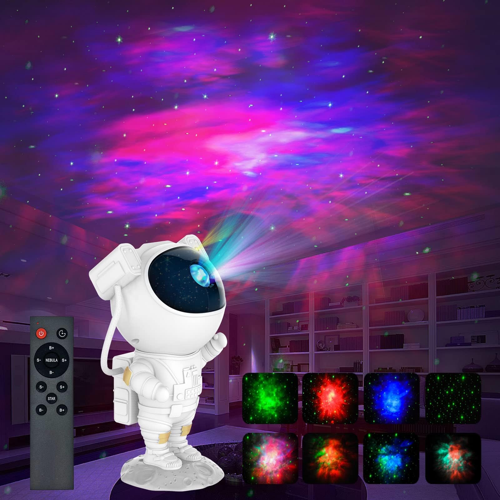 AWH Jeryswet Astronaut Galaxy Light Projector, Space Buddy Projector ...