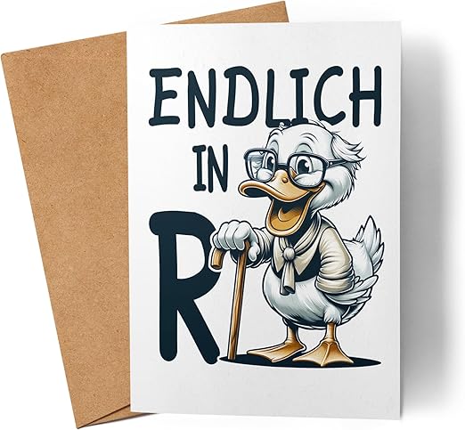 Lilavie-Design Endlich in Rente Karte Grußkarte - Witzig Renteneintritt ...